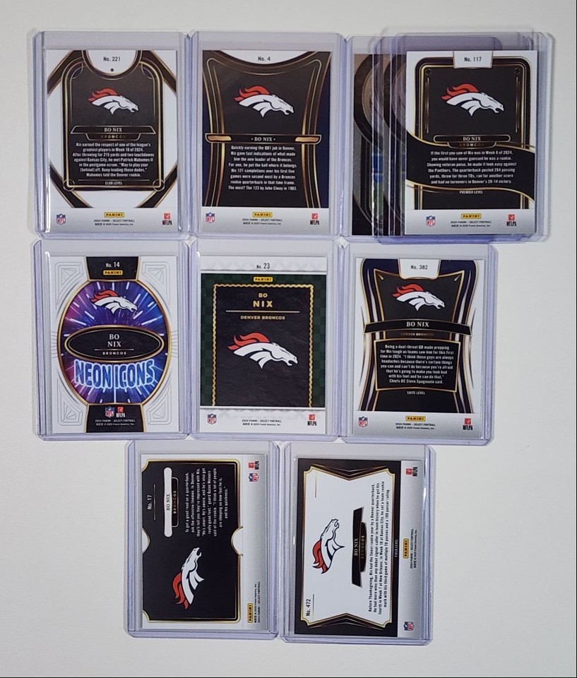 [10] BO NIX 2024 SELECT FIELD LEVEL ROOKIE SCORE BRONCOS RC Q4274 | eBay