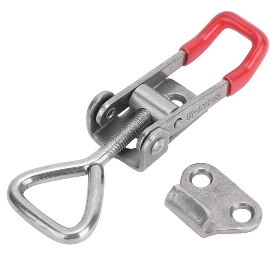 2Pcs Toggle Clamp Clip 304 Stainless Steel Adjustable Buckle Quick ...