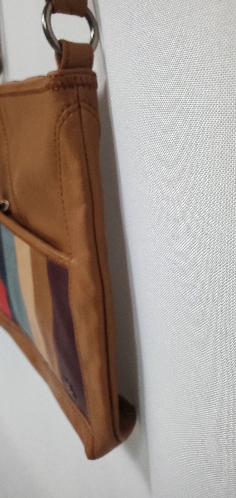 Vintage The Sak Leather Crossbody Iris Bag Sienna Colorblock Stripe ...