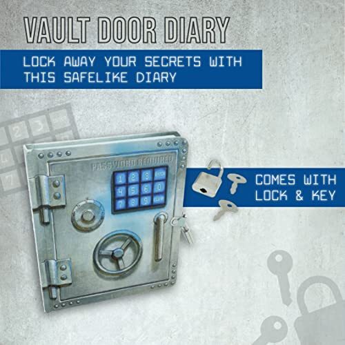 Vault Door 6.25" Lock and Key Lined Page Diary for Kids | eBay