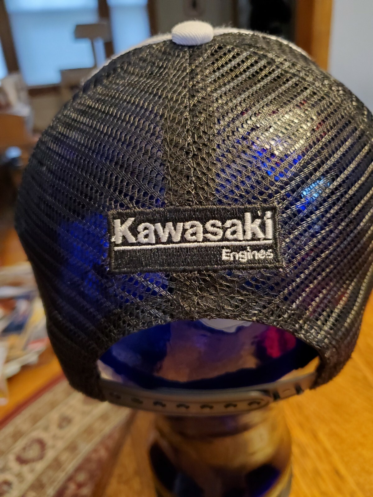 Kawasaki Engines RUSSO Snap Back Mesh Trucker Hat Gray/Black | eBay