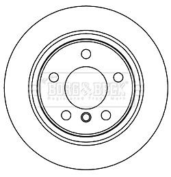 CAPSautomotive Brake Disc Rotor for Bmw 34216792225 34 21 6 792 225 ...