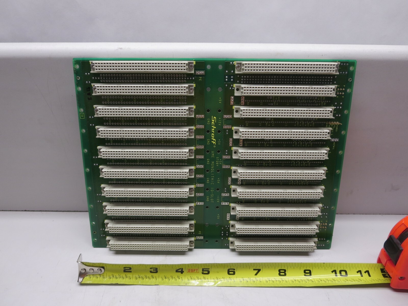Schroff, 23000-470, Backplane,VME Monolithic,10-Slot,Removed From ...