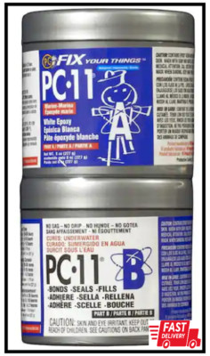PC-Products PC-11 Epoxy Adhesive Paste, Two-Part Marine Grade, 1/2lb in ...