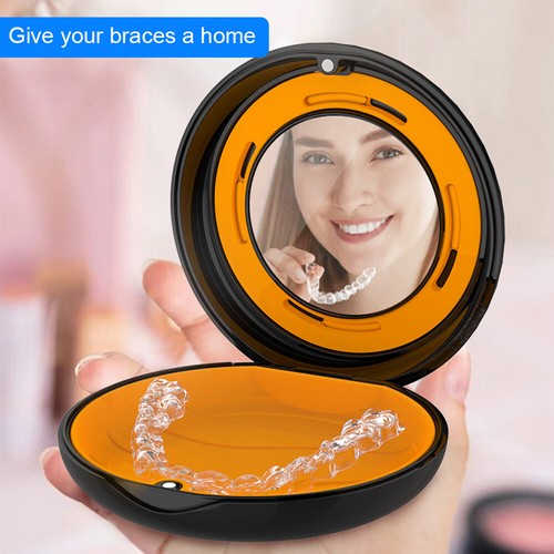 Magnetic Retainer With Mirror Denture Case ABS Silicone Invisible | eBay