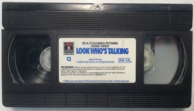 Look Whos' Talking 1989 VHS John Travolta Kirtie Alley MediaGnu | eBay
