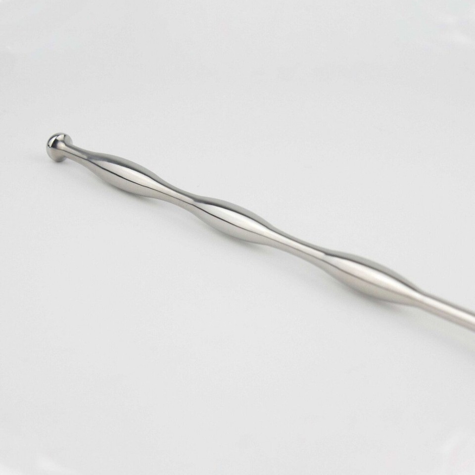 Male Stainless Steel Beads Long Urethral Plug Sounding Penis Plug Rod ...