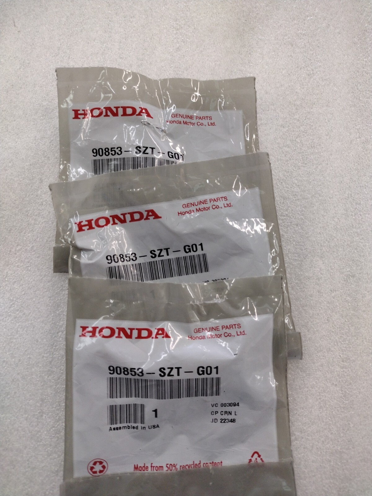 NEW OEM Genuine Honda Rivet (4.8MM) 90853-SZT-G01 QTY.3 | eBay