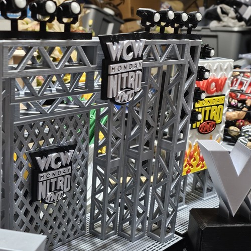 WWE Mattel WCW Monday Nitro Stage Entrance Diorama Display Accessory ...