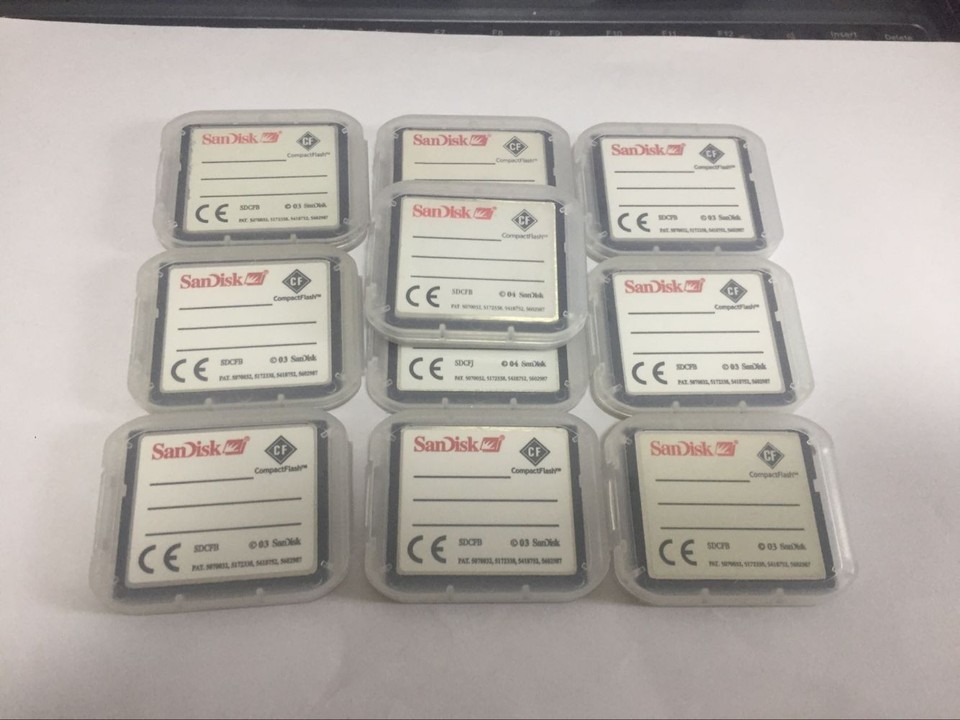 10PCS 64MB Sandisk Compact Flash Card 64MB CF Memory card SDCFB/SDCFJ ...