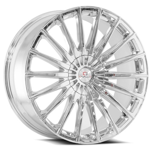 26x9.5 Cavallo CLV-36 Nano Chrome Wheels Blank (18mm) Set of 4 | eBay