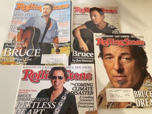 Lot of 4 ROLLING STONE Magazines w/ BRUCE SPRINGSTEEN Covers (2000s) | eBay