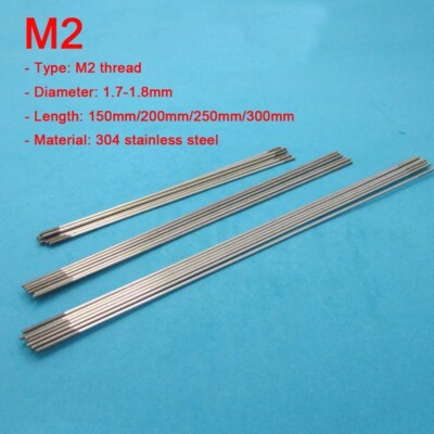 5x RC Airplane and Helicopter M2 Threaded Tie Rod Linkage Servo Push ...