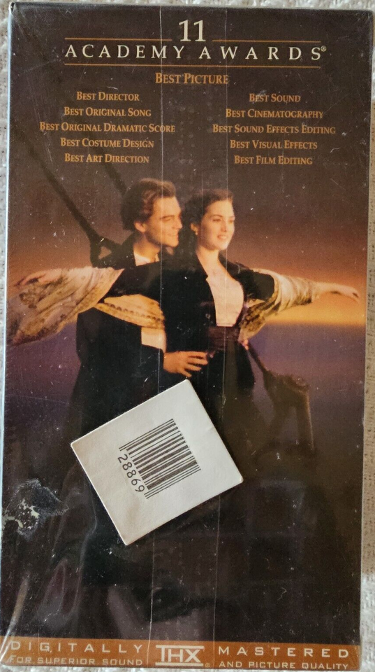 Titanic VHS 2 Tape Box Set SEALED Sprint Rebate Promo Sticker 1997 ...