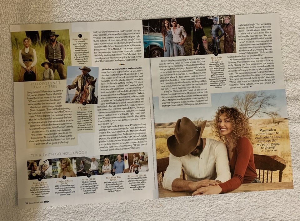 Tim Mcgraw & Faith Hill Our New Frontier (6) Page Magazine Article | eBay