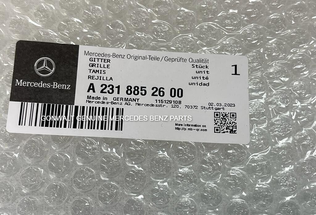 Mercedes Benz Genuine SL 450 SL 550 2017-2020 Lower Grille OE ...