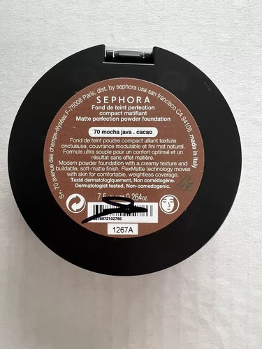 Sephora Matte Perfection Powder Foundation 70 Mocha Java Full Size ...