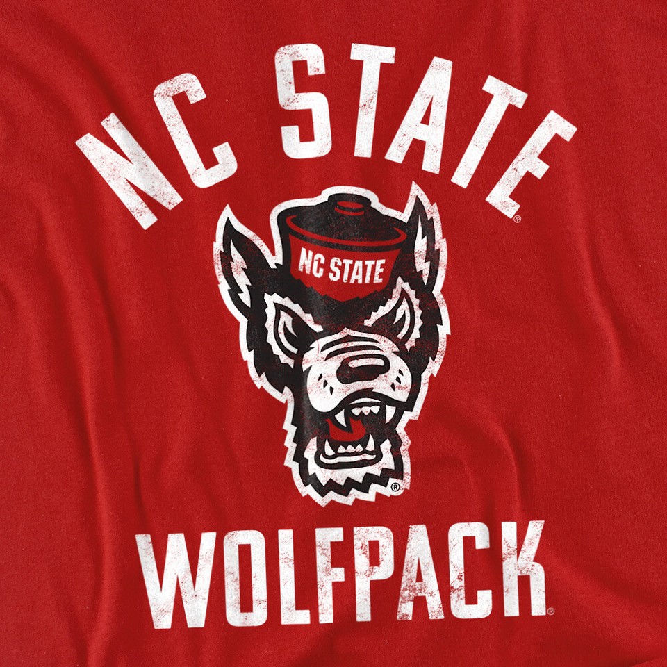 NC State Adult T-Shirt Wolfpack Official NCSU Logo, Red S-5XL | eBay