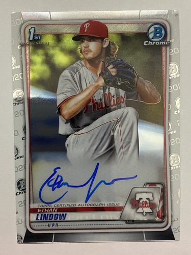 2020 Topps 1st Bowman Chrome Ethan Lindow Auto | eBay