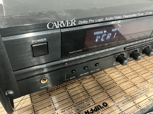 Parts ** Carver Model CT-29V Dolby Pro Logic A/V Preamplifier/Tuner ...