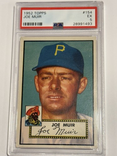 1952 Topps Joe Muir PSA 5 #154 | eBay