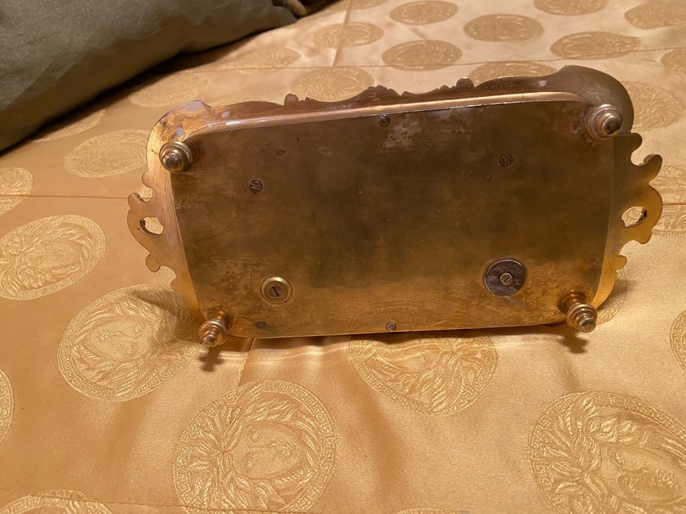 Ornate Antique Edwardian Brass and Jade desk set Pen and Inkwell | eBay