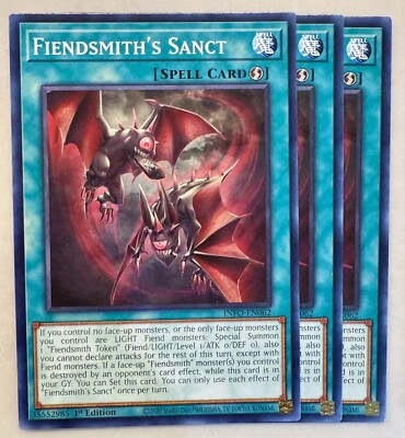Yugioh! 3x Fiendsmith's Sanct INFO-EN062 Common 1st Ed NM | eBay