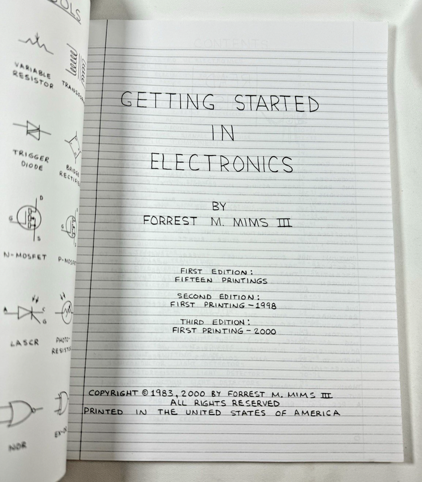 Getting Started in Electronics by Forrest M. Mims, Radio Shack 3rd ...