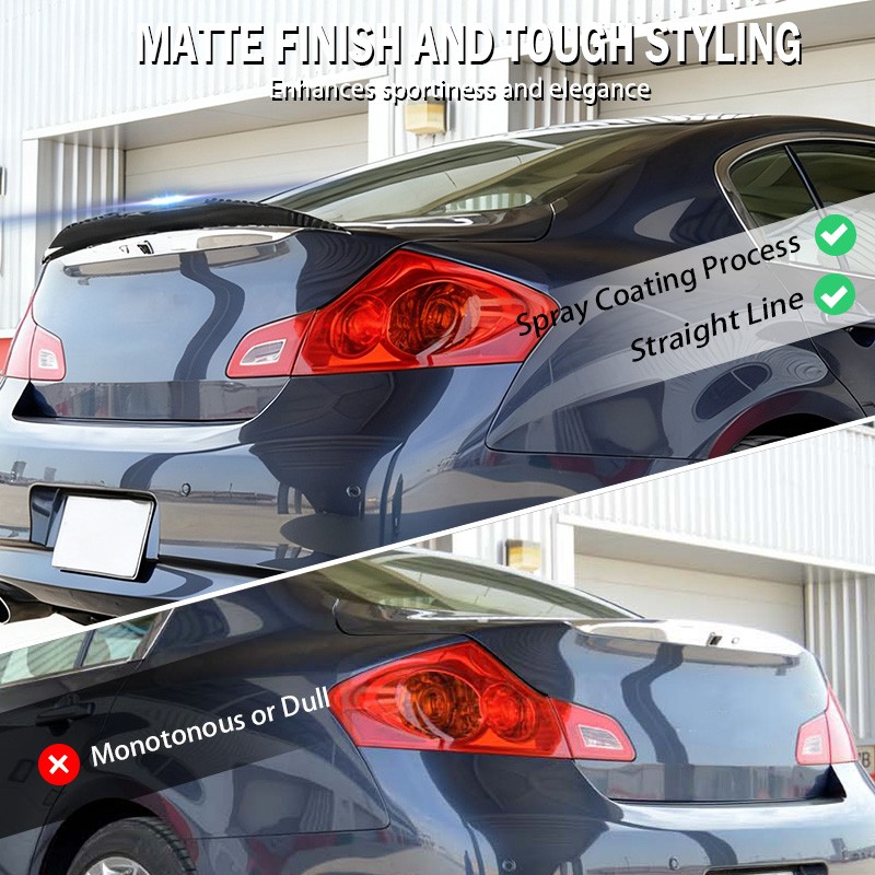 For Infiniti G35 G37 4/Door Sedan PSM Rear Trunk Spoiler Wing Lip ...