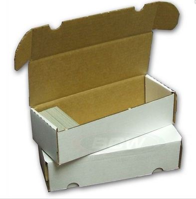 (3 Pack) 550 Count Size White Cardboard Trading Card Storage Boxes ...