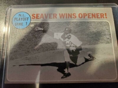 1970 Topps Tom Seaver Mets Playoff #195 HOF Original Card | eBay