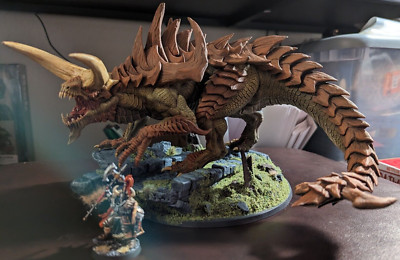 Gargantuan Tarrasque D&D 12" Length 8" Tall Premium Resin Pro-Painted ...