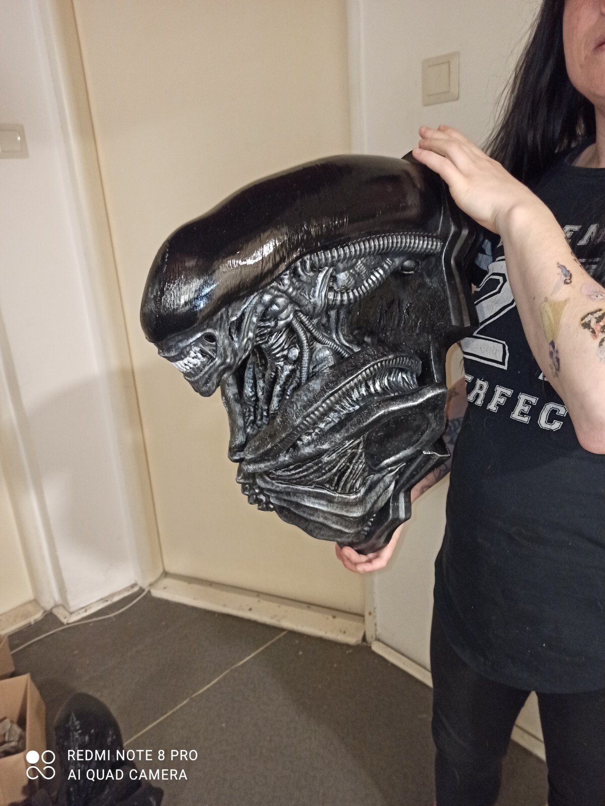 Xenomorph / Alien Bust Statue - mega size , wall mount ,the biggest on ...