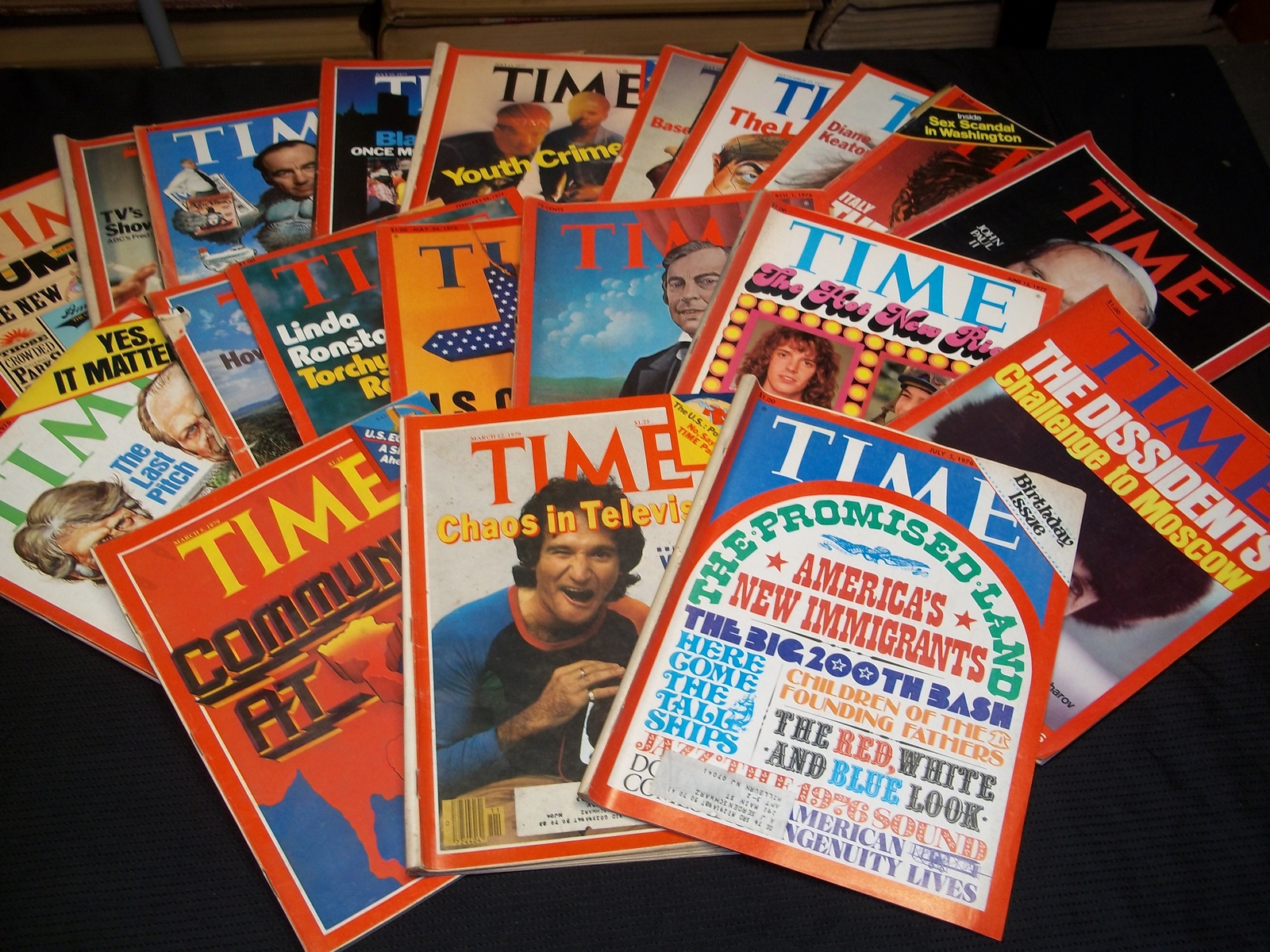 1970S TIME MAGAZINE LOT OF 20 ISSUES - NICE U.S. NEWS FRONT COVERS - R ...