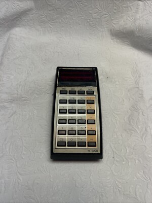 Vintage Texas Instruments TI-1250 Calculator Red LED Display Untested ...
