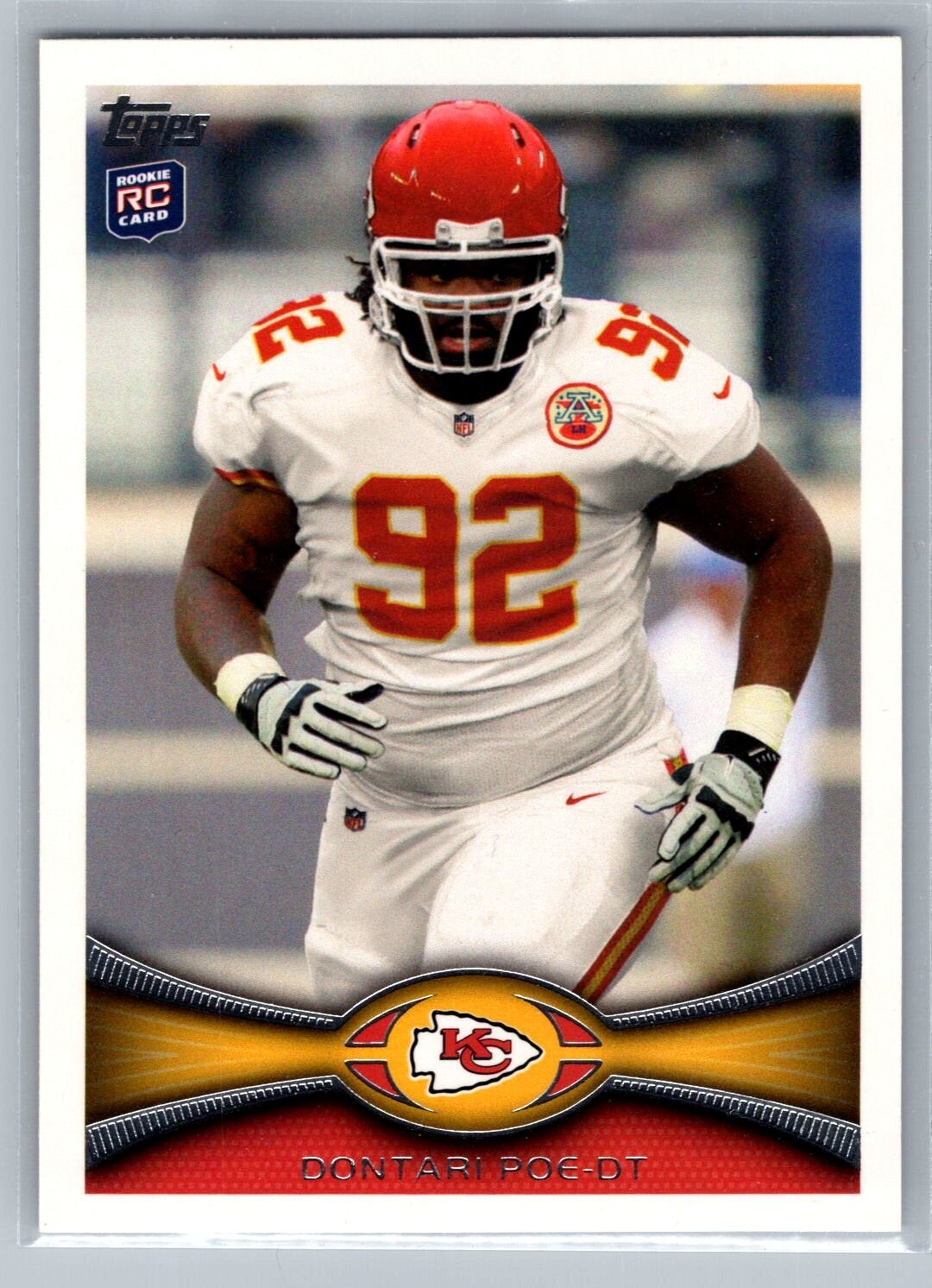 2012 TOPPS ROOKIE CARD # 285 Dontari Poe - Kansas City Chiefs | eBay