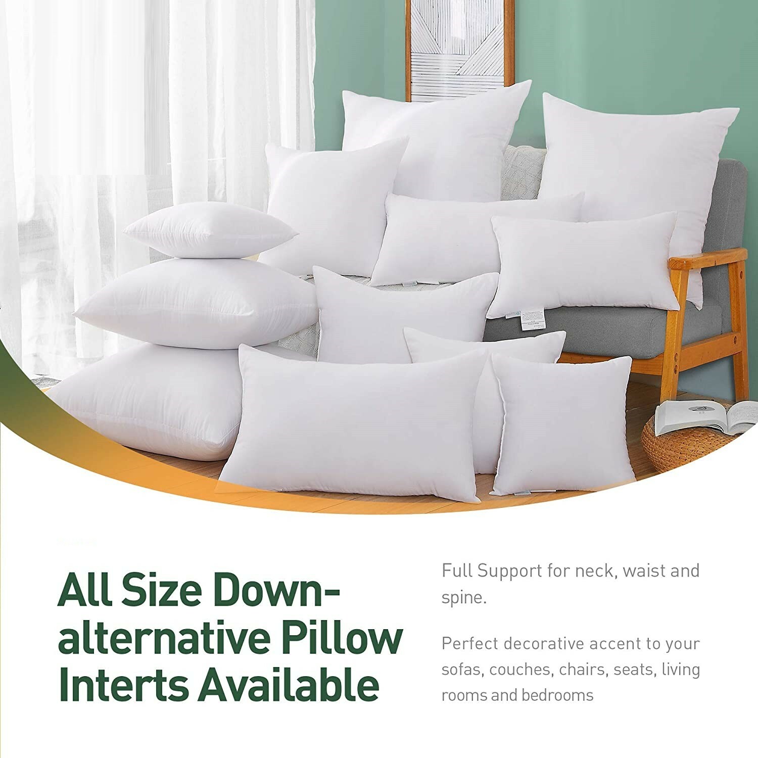 Cushions Insert Cushion Inners Cushions Pads Decorative Sofa Couch ...