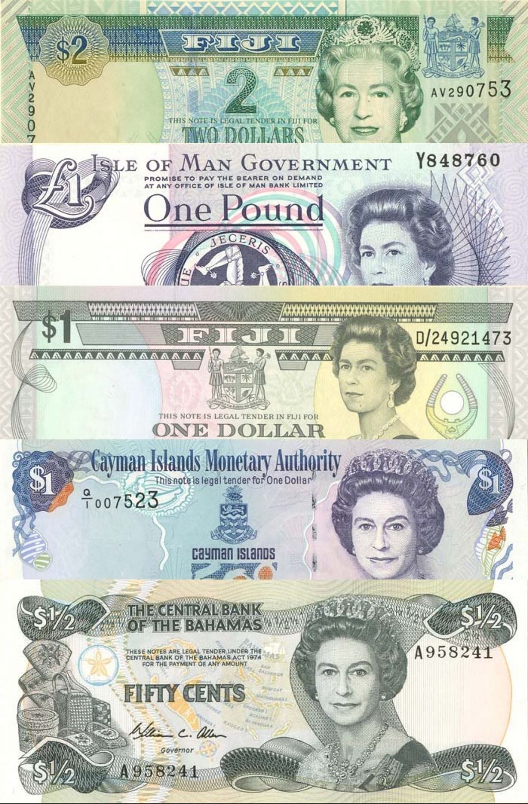 British Commonwealth - 1983-2003 dated Queen Elizabeth Money - P-42a ...