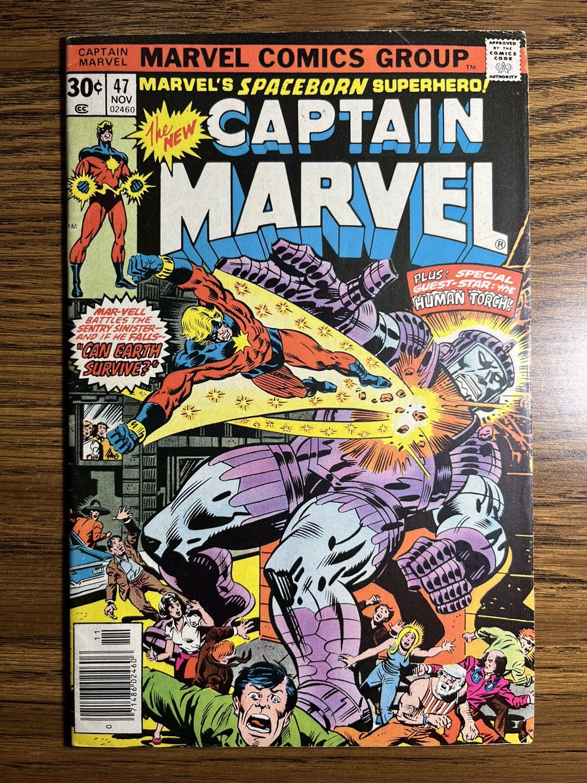 CAPTAIN MARVEL 47 GERRY CONWAY STORY AL MILGROM COVER MARVEL COMICS ...