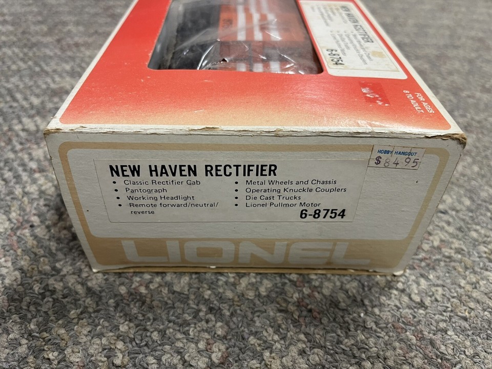 + Lionel 6-8754 O Gauge New Haven Rectifier Electric Locomotive w/ Box ...