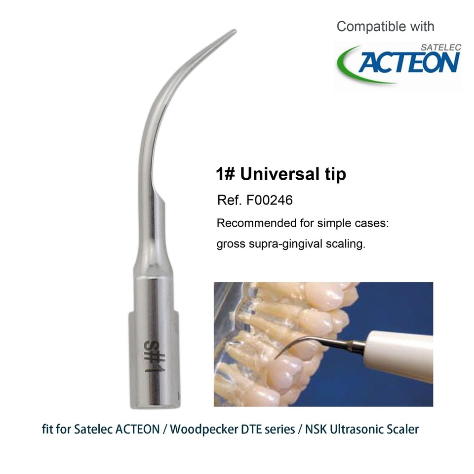 Satelec Newtron P5 LED Ultrasonic Scaler Handpiece ACTEON Tip HS-7L H3 ...