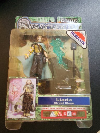 Shadowrun Action Figure Game Series 1 LIADA Street Mage w/ Mini Dice ...