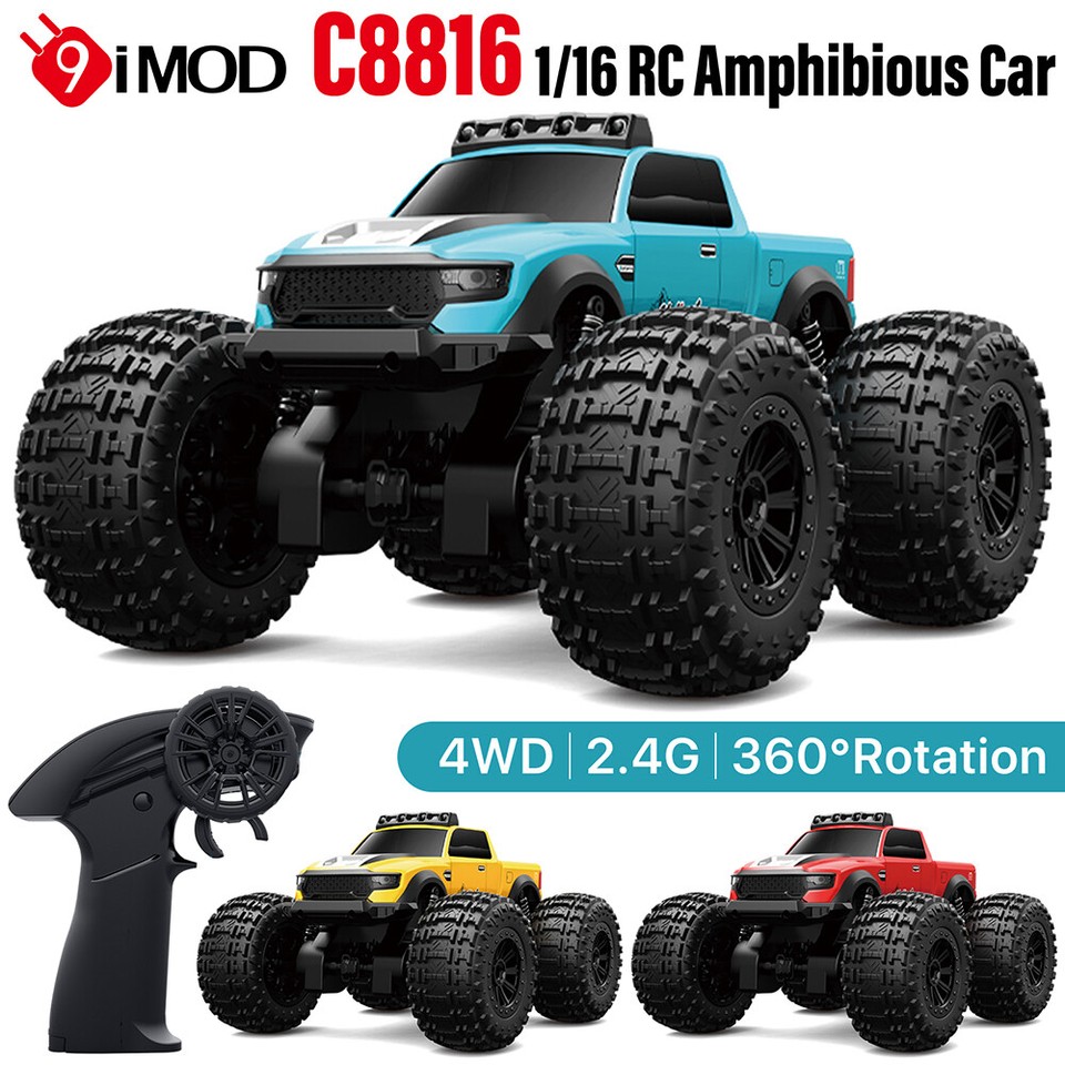 RC C8816 1:16 RC Amphibious Car 4WD Drive 2.4G 50M 360° Rotation Off ...