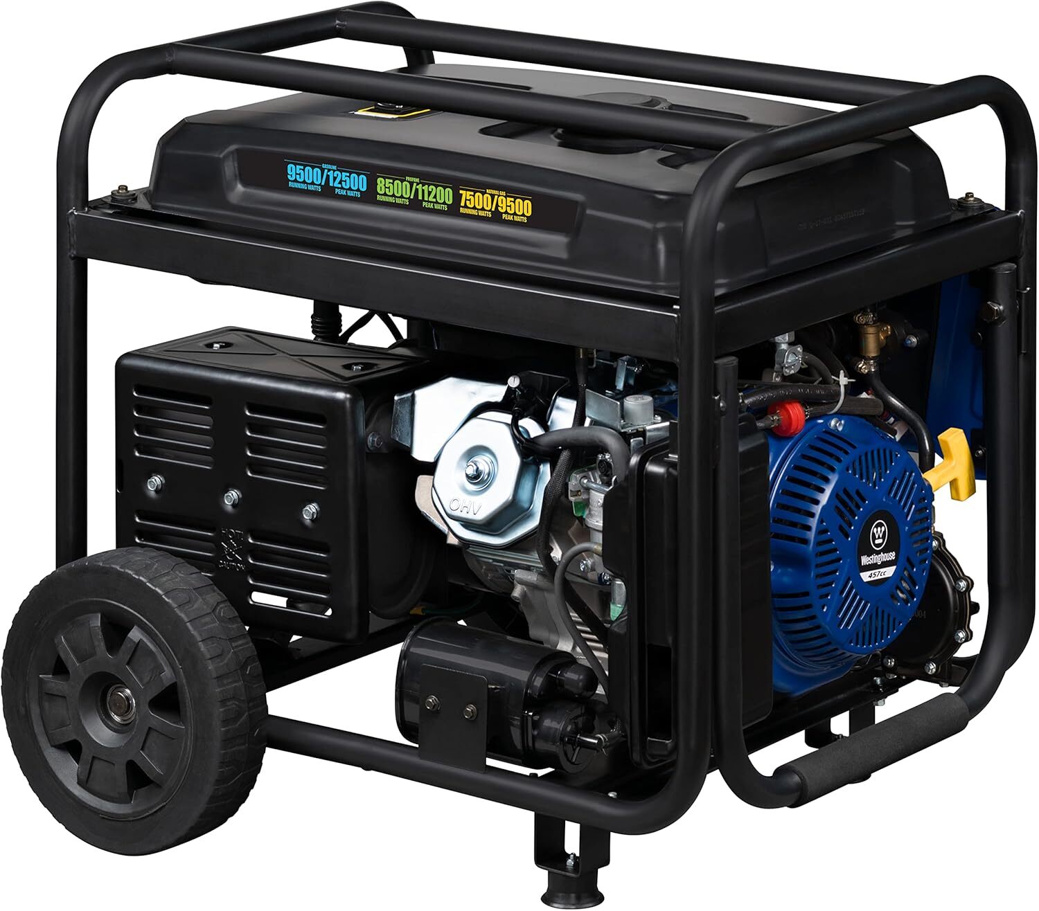 Tri-Fuel Portable Generator Electric Start Home Backup Propane Natural ...