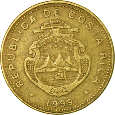 [#709452] Münze, Costa Rica, 100 Colones, 1999, SS, Messing, KM:230a.1 ...