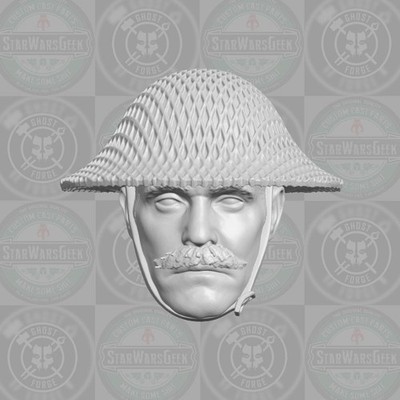 Doughboy helmet custom head for Marvel GI Joe 1:12 1:18 & other action ...