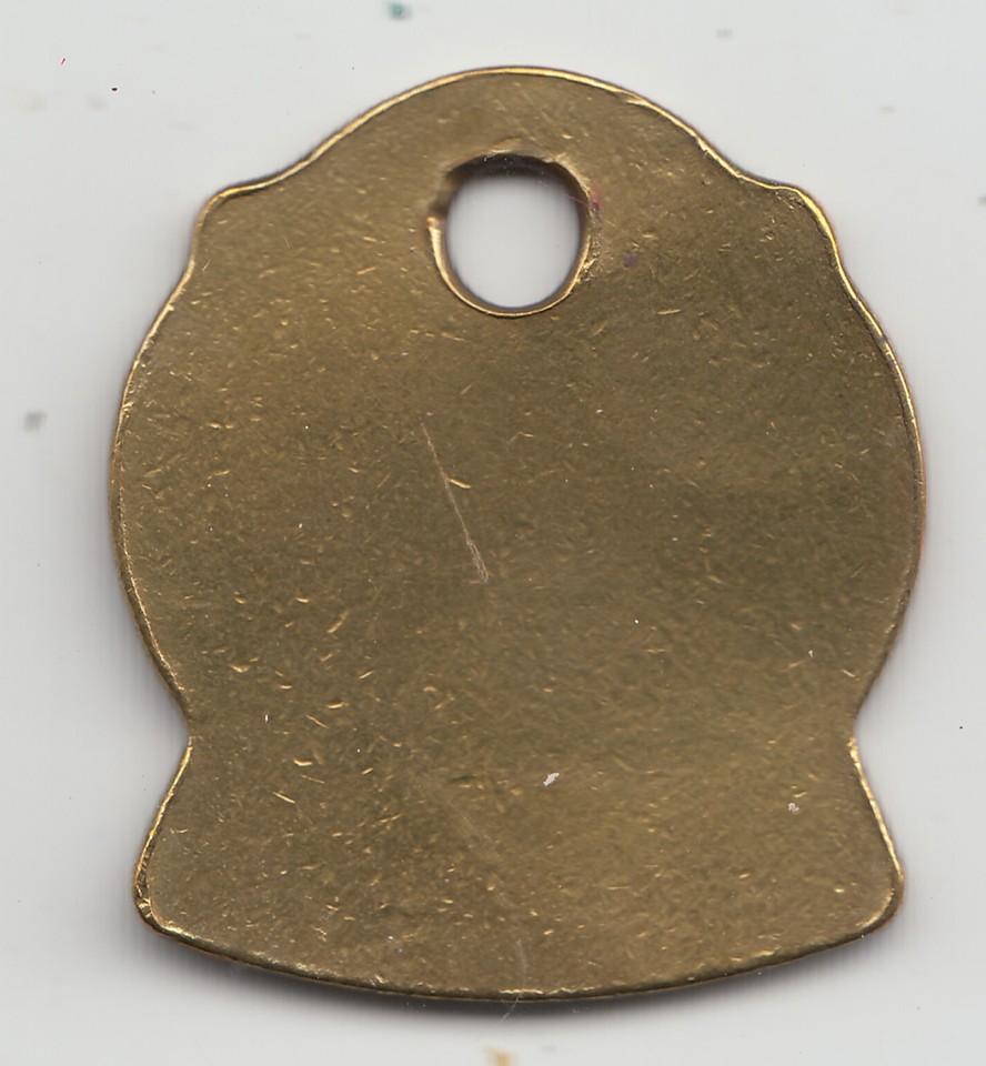 Dog tax rabies vaccination pet license token tag 1961 Upland CA 477 | eBay