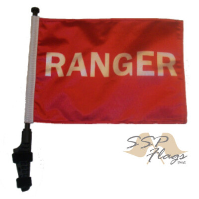 RANGER Golf Cart Flag with SSP Flags EZ On & Off Bracket | eBay