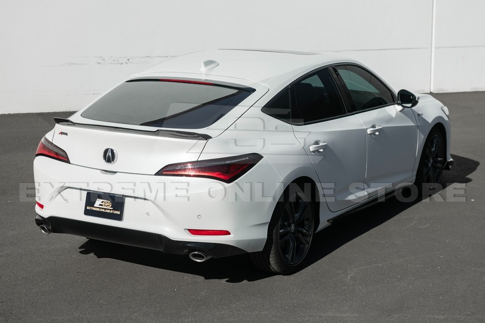 For 23-Up Acura Integra | JDM Glossy Black Extended Rear Trunk Wing ...