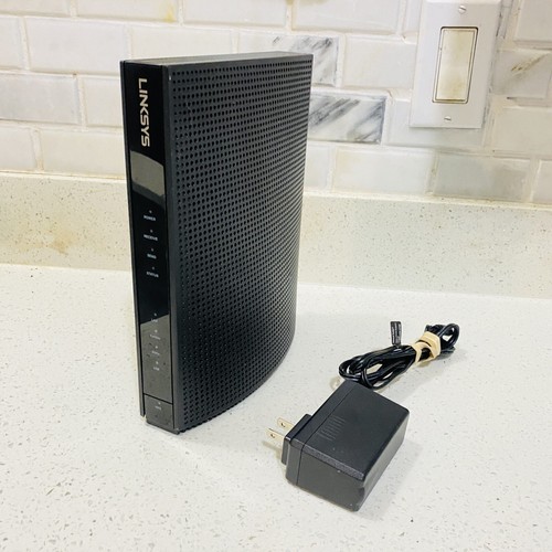 Linksys CG7500 AC1900 Dual-Band Cable Modem Wi-Fi Router with Adapter ...